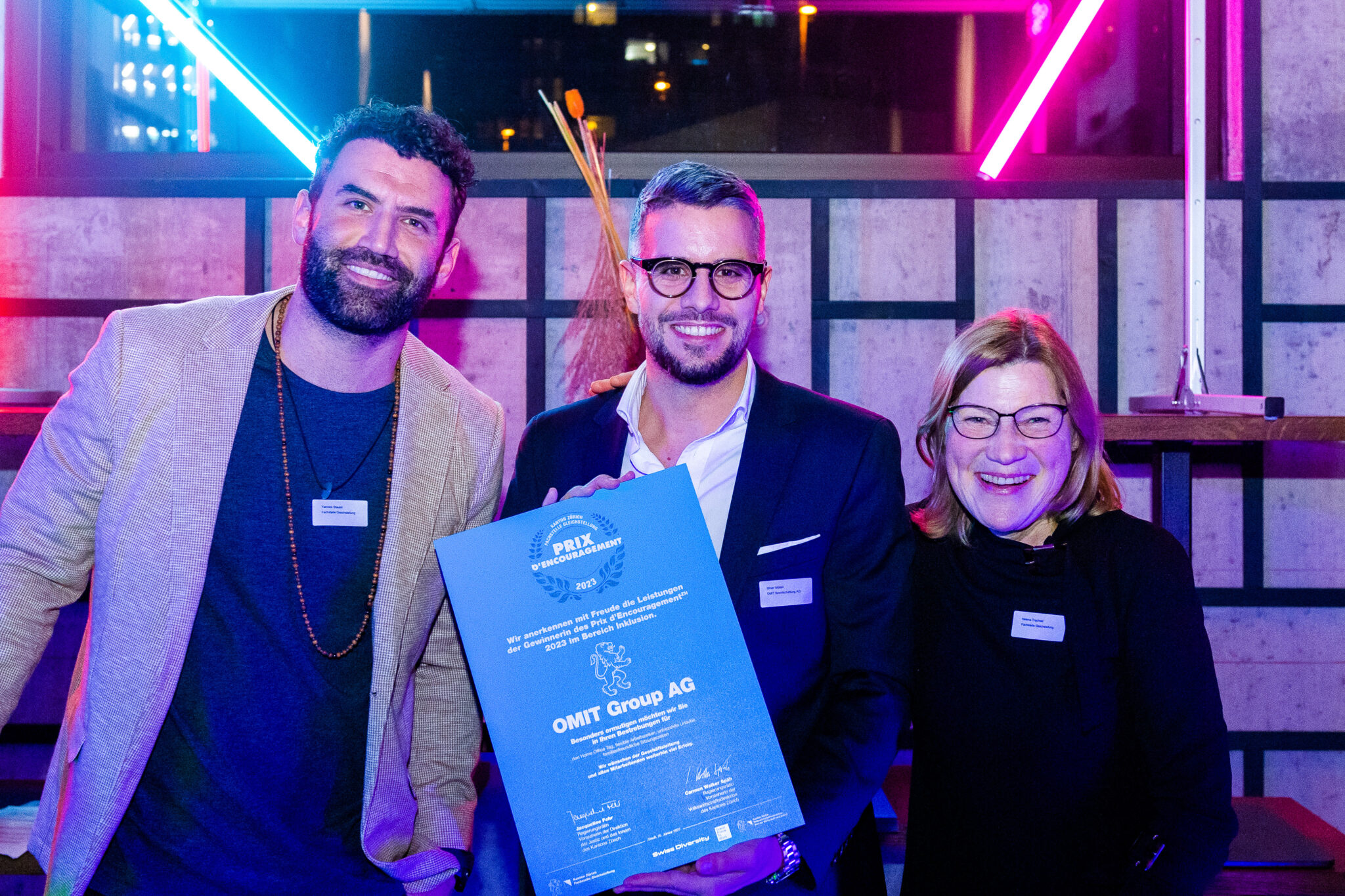 Prix d’Encouragement Verleihung 2023 - OMIT